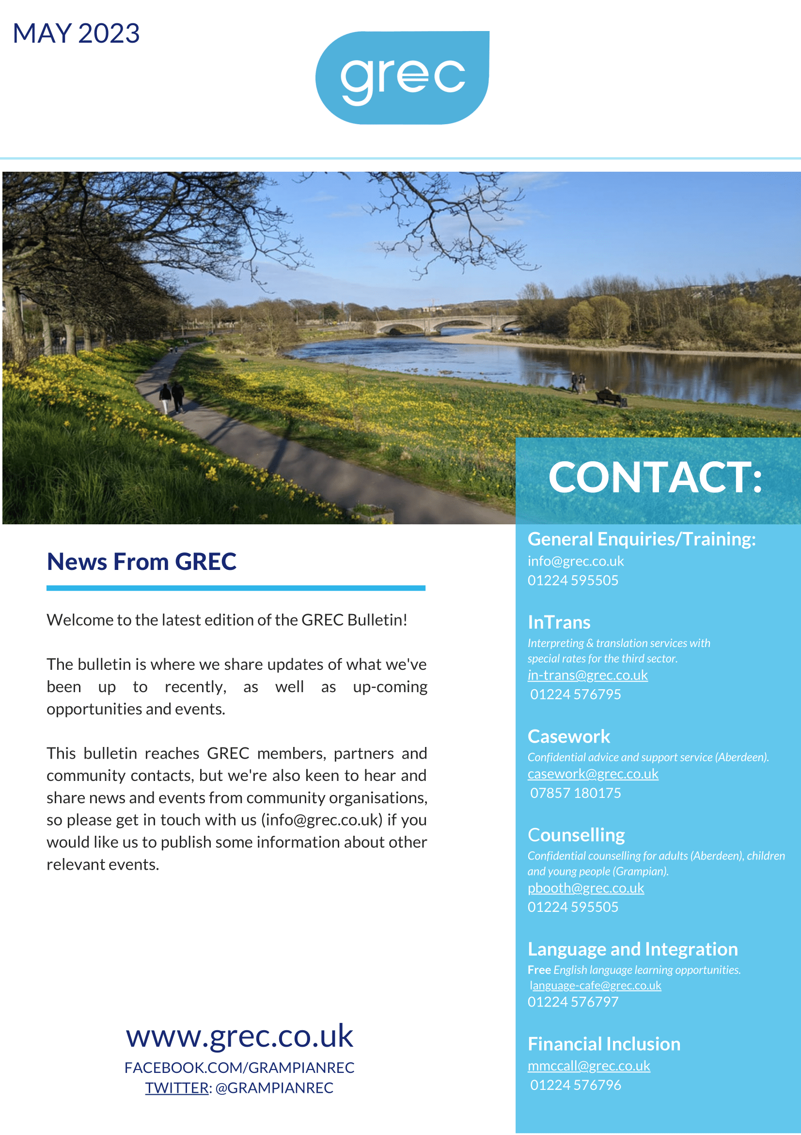 GREC Bulletin – May 2023 – Grampian Regional Equality Council